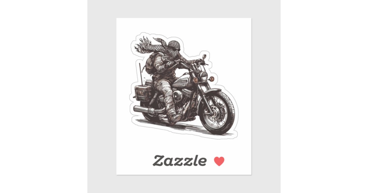 KEFFIYEH RIDER STICKER | Zazzle
