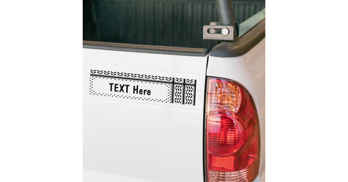 Keffiyeh Symbol of Palestine Resistance Pattern Bumper Sticker | Zazzle