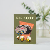 Keg Party Beer Kegs Tapped Octoberfest Invitations | Zazzle