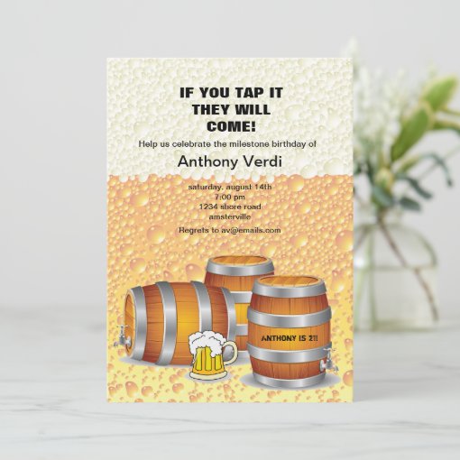 Keg Party Invitation | Zazzle