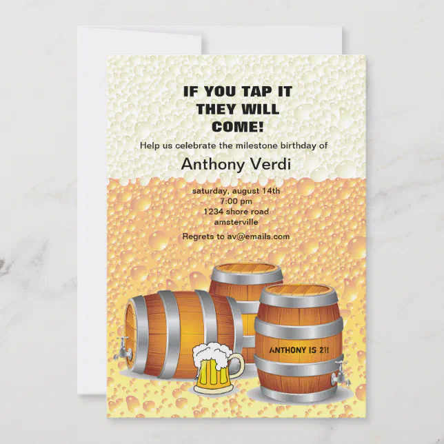 Keg Party Invitation | Zazzle