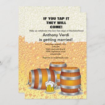 Keg Party Invitation | Zazzle