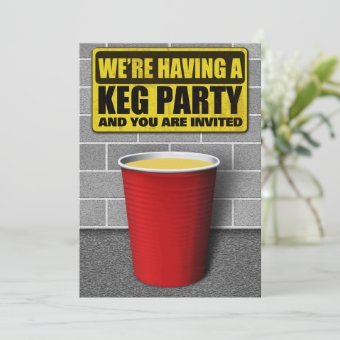Keg Party Invitations | Zazzle
