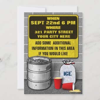 Keg Party Invitations | Zazzle
