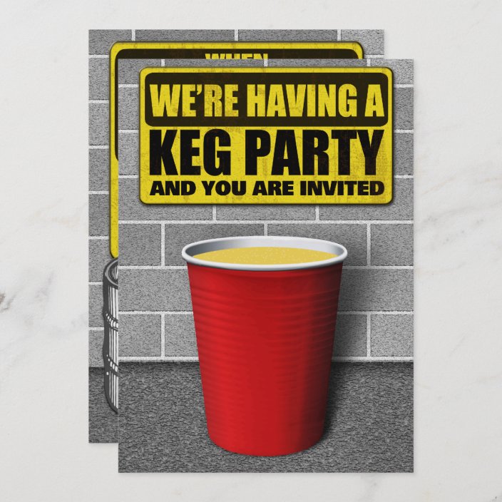 Keg Party Invitations | Zazzle.com
