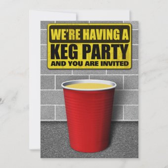 Keg Party Invitations | Zazzle