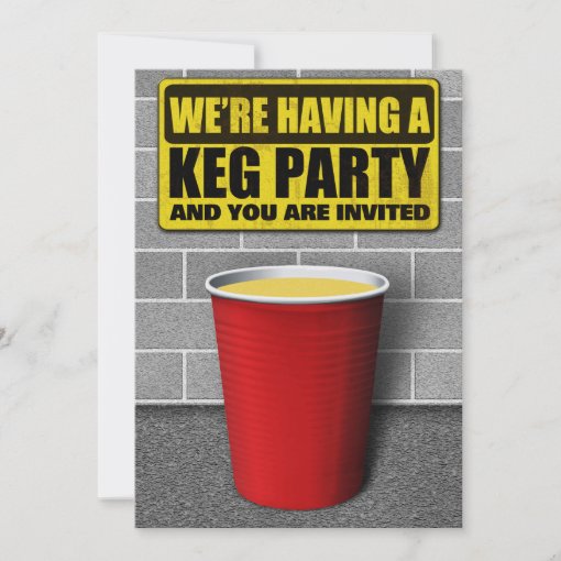 Keg Party Invitations | Zazzle