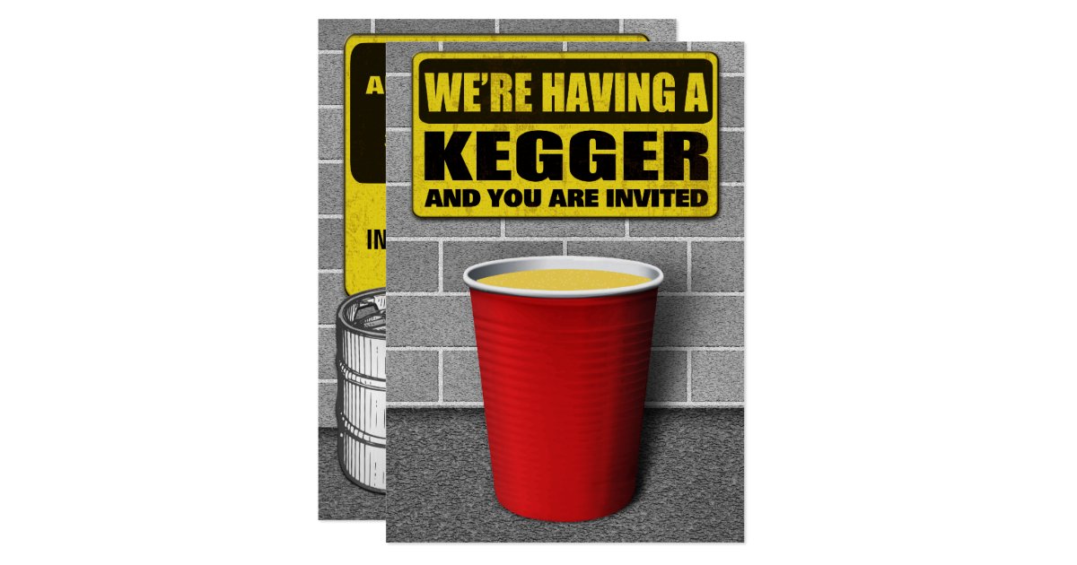 Kegger Invitations | Zazzle