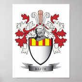 Keith Family Crest Coat of Arms Poster | Zazzle