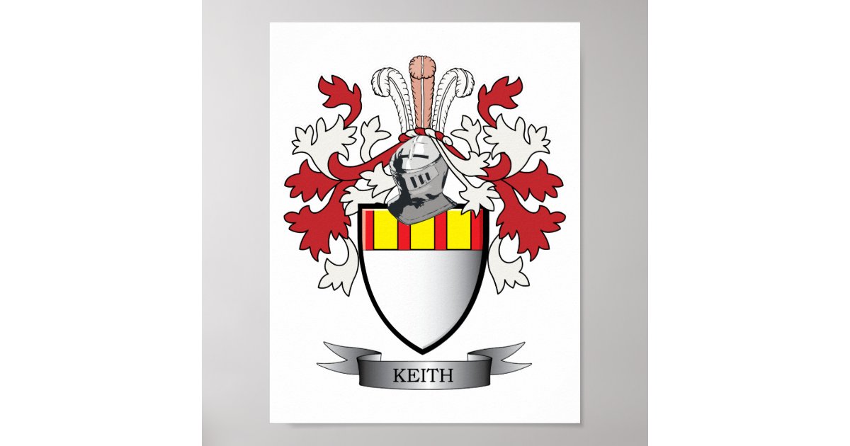 Keith Family Crest Coat of Arms Poster | Zazzle