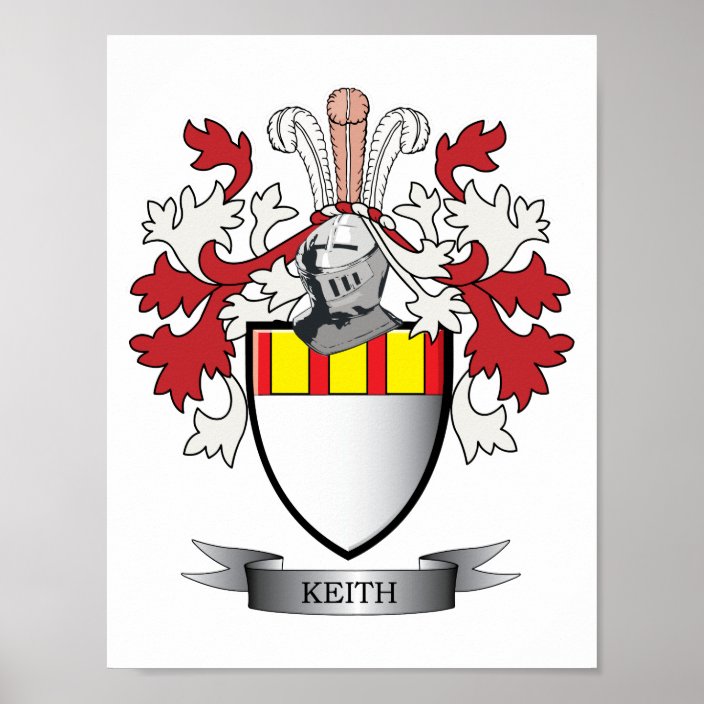 Keith Family Crest Coat of Arms Poster | Zazzle.com