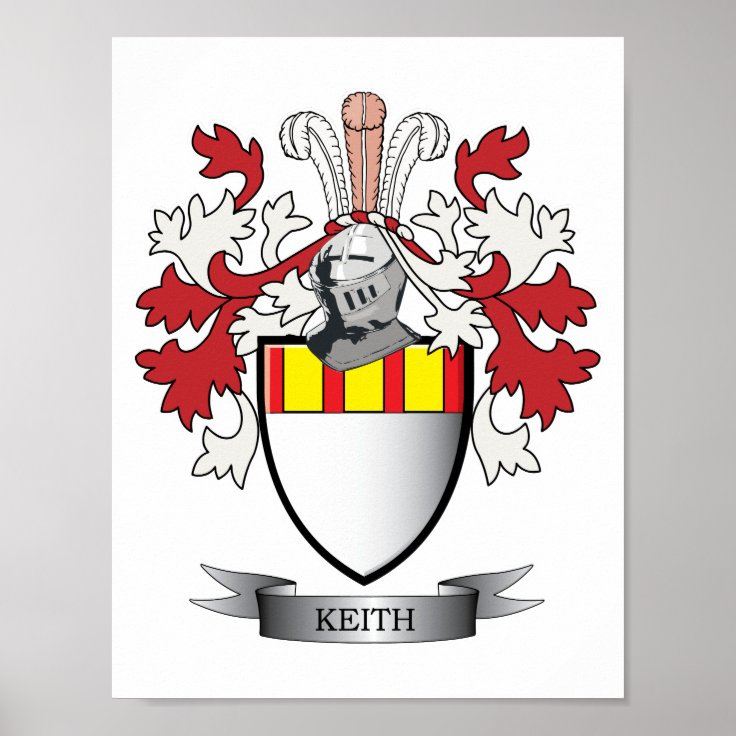 Keith Family Crest Coat of Arms Poster | Zazzle