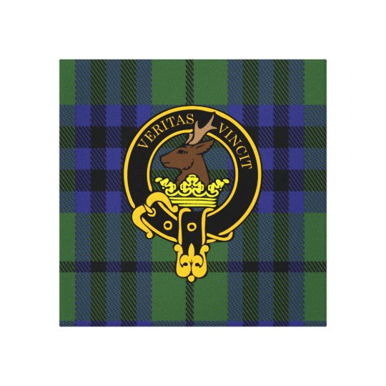 Keith Scottish Crest and Tartan Canvas print | Zazzle.com