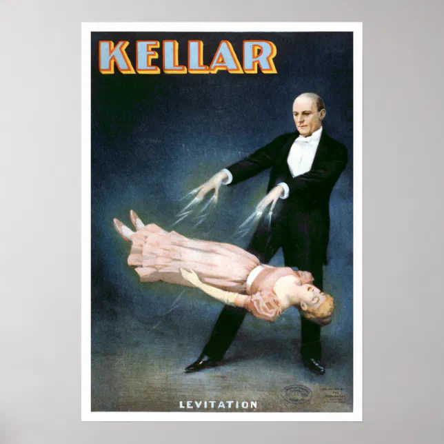 "Kellar Levitation" Vintage Theater Poster | Zazzle