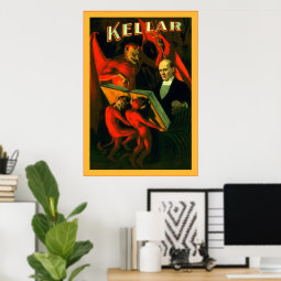 Kellar ~ Vintage Magician Poster | Zazzle