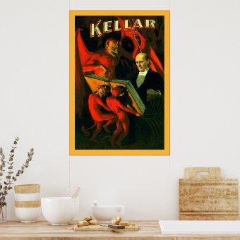 Kellar ~ Vintage Magician Poster | Zazzle