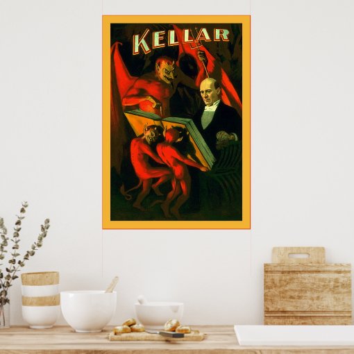 Kellar ~ Vintage Magician Poster | Zazzle