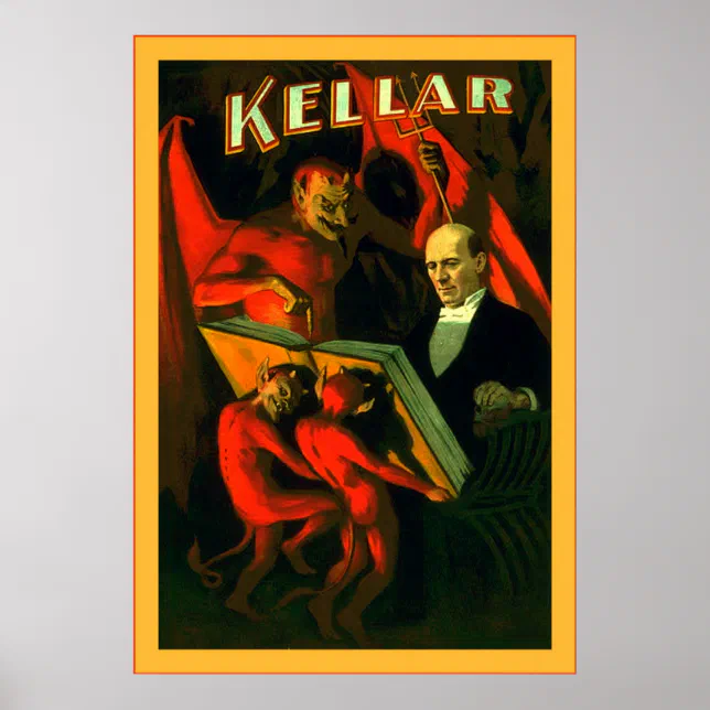 Kellar ~ Vintage Magician Poster | Zazzle