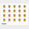 KELLER FAMILY CREST - KELLER COAT OF ARMS CLASSIC ROUND STICKER | Zazzle