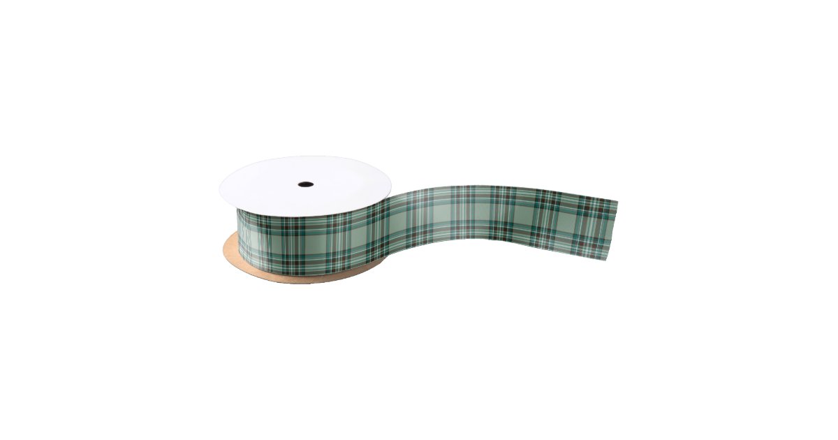 Kelly Clan Tartan Irish Plaid Satin Ribbon | Zazzle