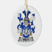 Kelly Family Crest Ceramic Ornament | Zazzle