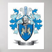 Kelly Family Crest Poster | Zazzle