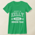 Kelly Irish Drinking Team T-Shirt | Zazzle