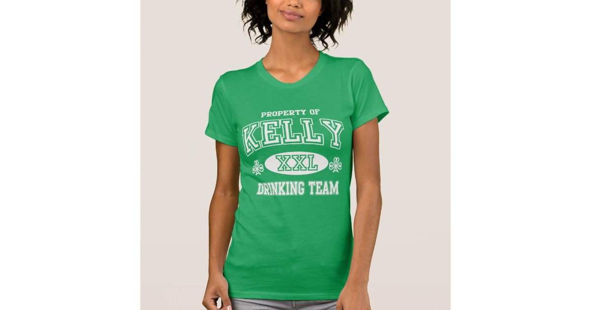 Kelly Irish Drinking Team T-Shirt | Zazzle