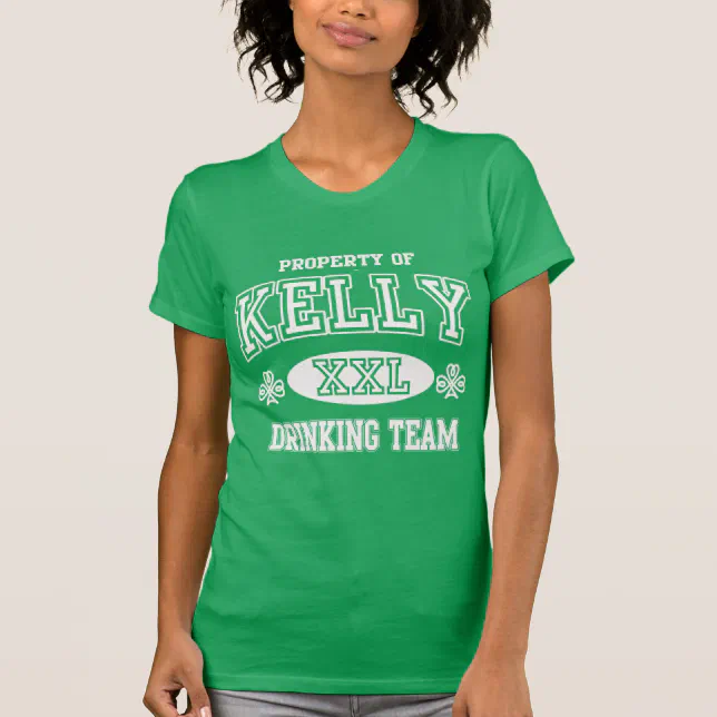 Kelly Irish Drinking Team T-Shirt | Zazzle