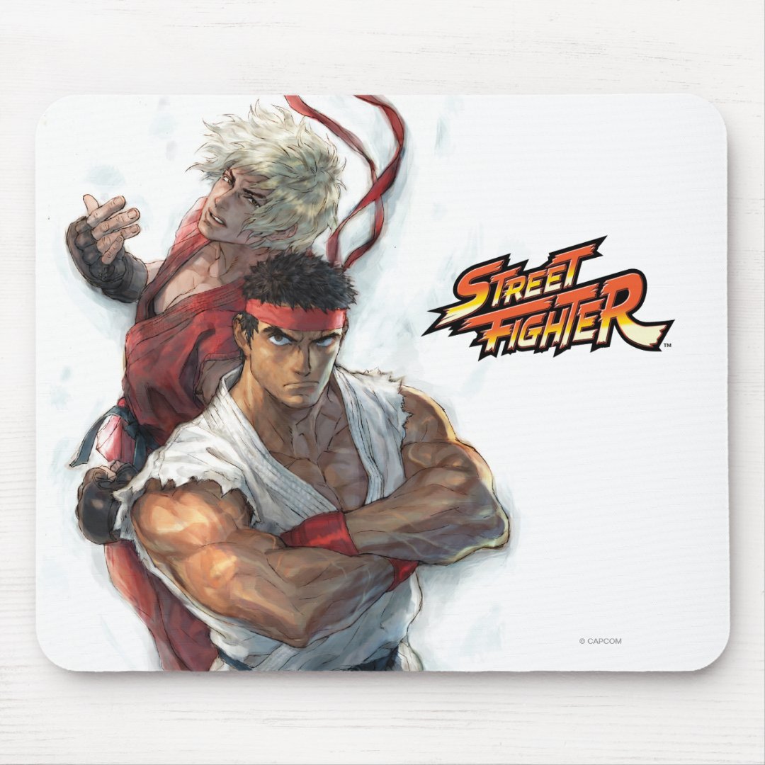 Ken and Ryu Mouse Pad | Zazzle