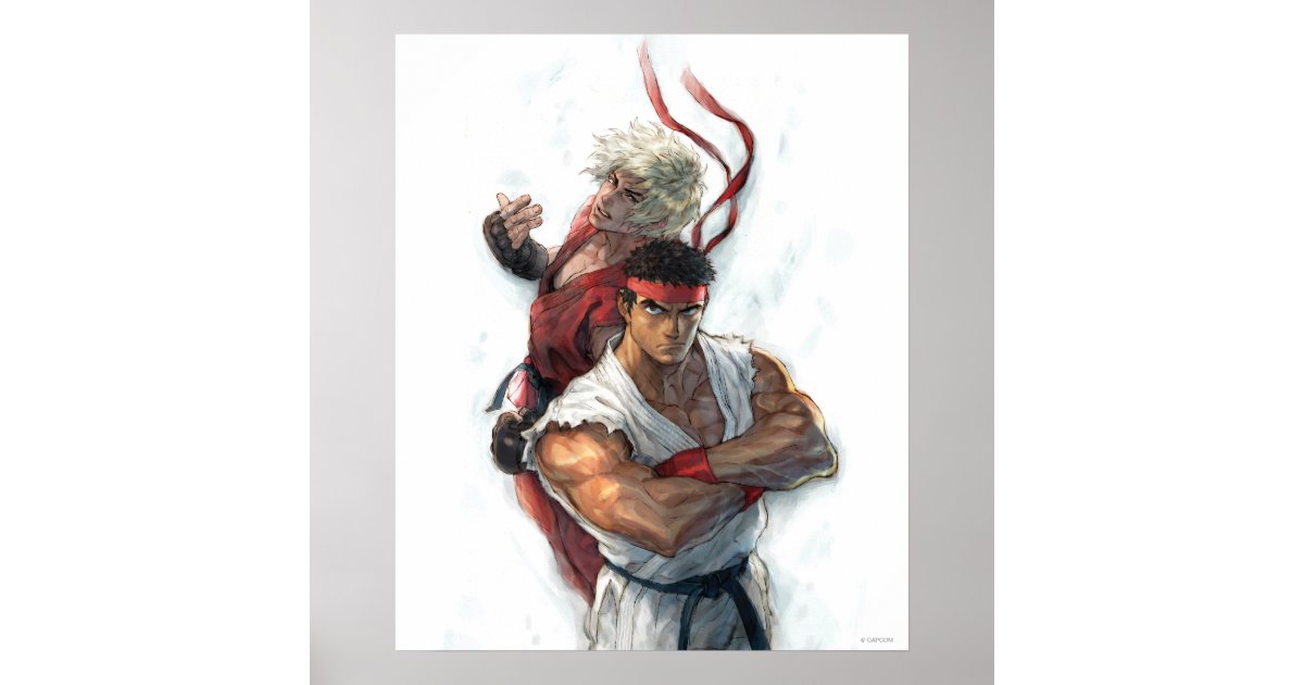 Ken and Ryu Poster | Zazzle