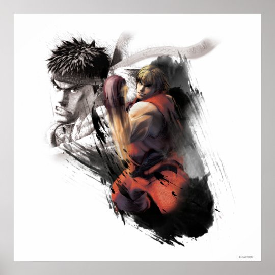 Ken Vs. Ryu Poster | Zazzle.com
