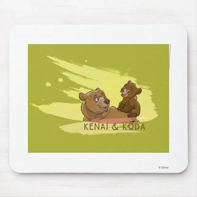 Kenai & Koda Brother Bear smiling Disney Mouse Pad | Zazzle