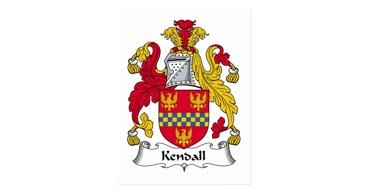 Kendall Family Crest Postcard | Zazzle.com