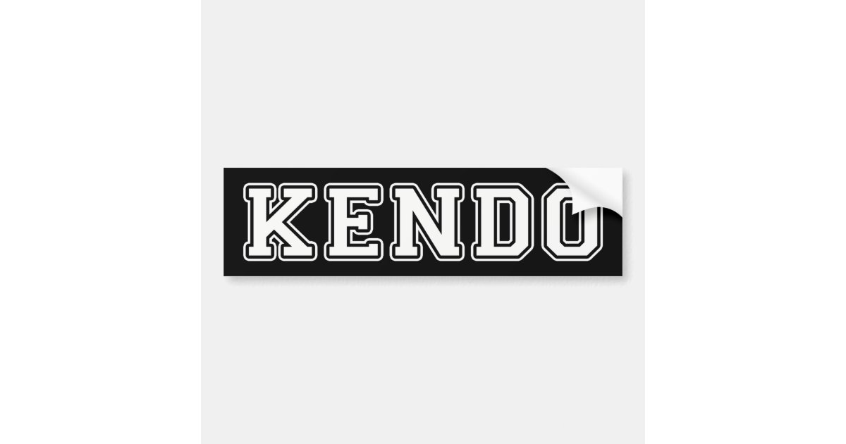Kendo Bumper Sticker | Zazzle