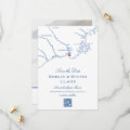 Kennebunkport Maine Elegant Map QR code Wedding Save The Date | Zazzle