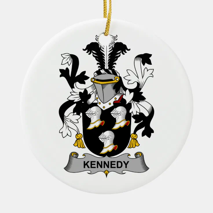 Kennedy Family Crest Ceramic Ornament | Zazzle Kennedy Family Crest Ceramic Ornament | Zazzle