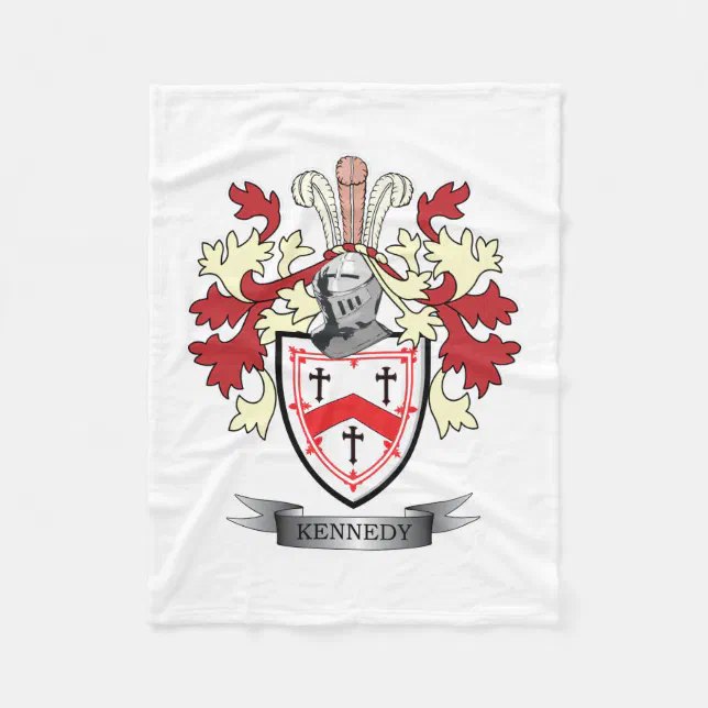 Kennedy Family Crest Coat of Arms Fleece Blanket | Zazzle Kennedy Family Crest Coat of Arms Fleece Blanket | Zazzle