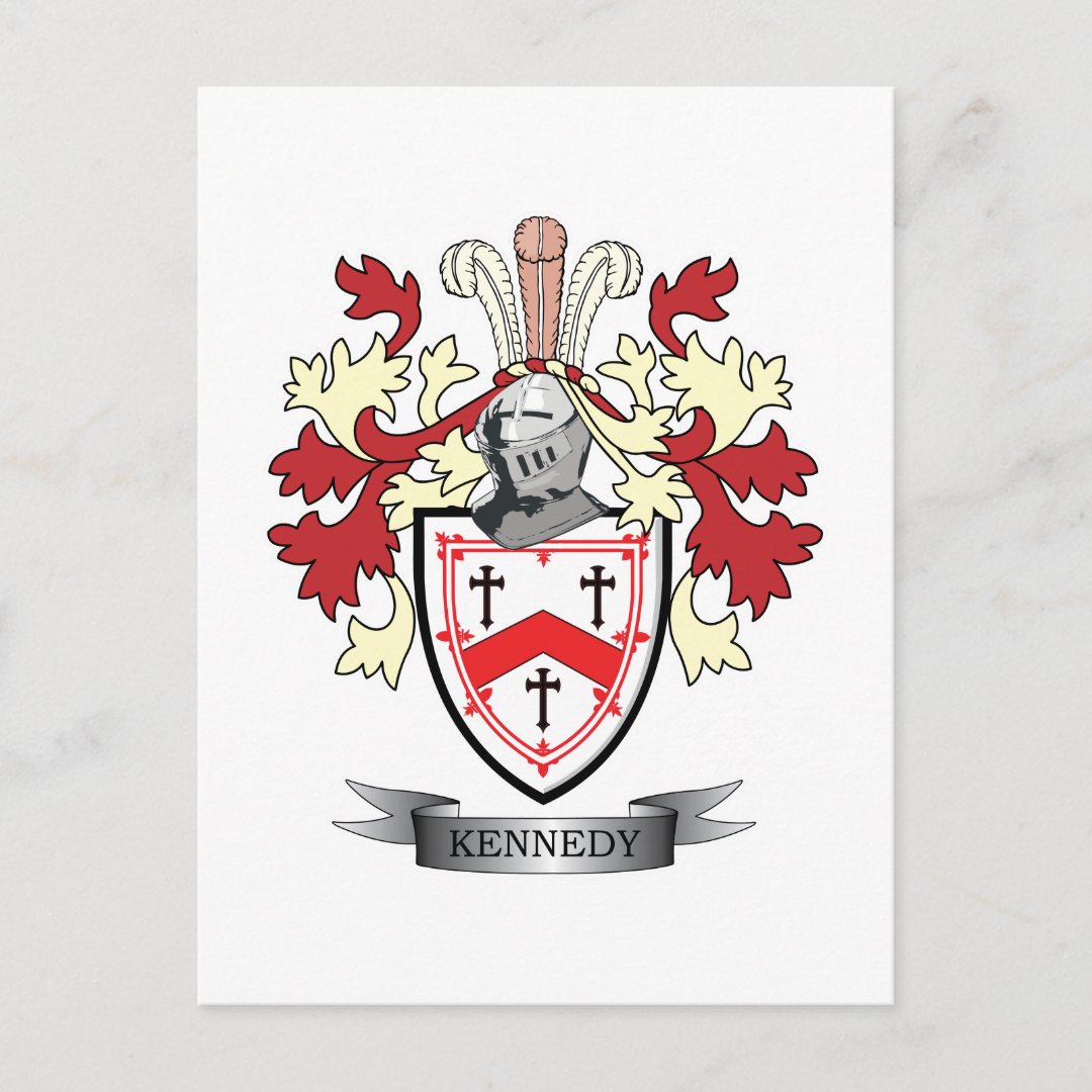 Kennedy Family Crest Coat of Arms Postcard | Zazzle