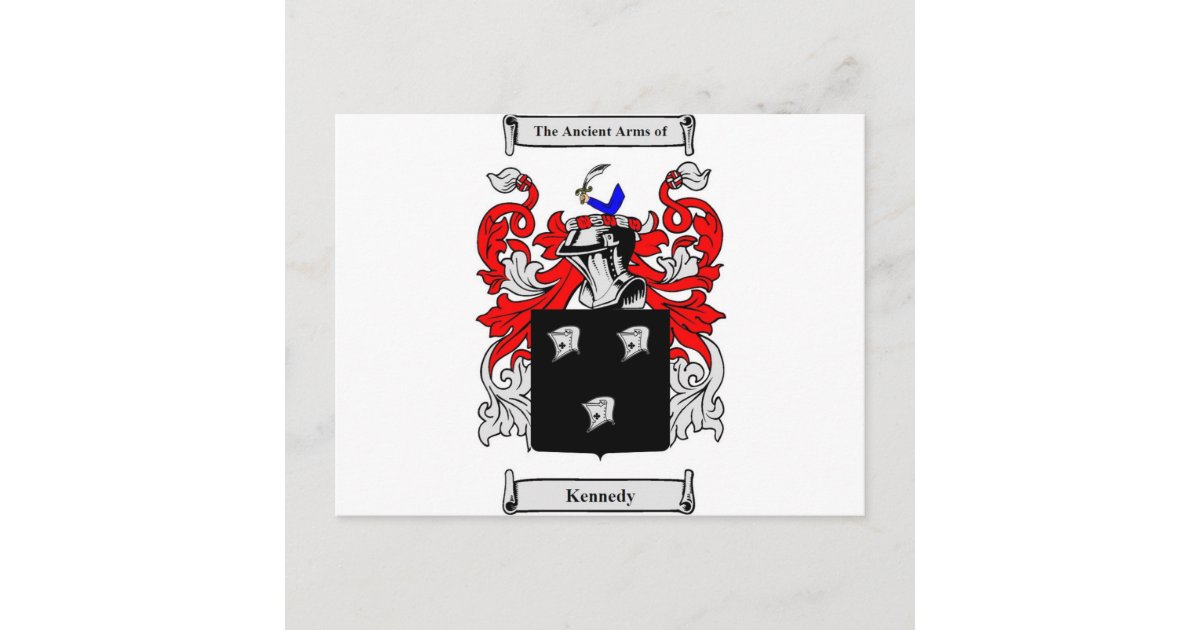 Kennedy (Irish) Coat of Arms Postcard | Zazzle
