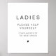 KENNEDY Modern Ladies Bathroom Toiletry Poster | Zazzle