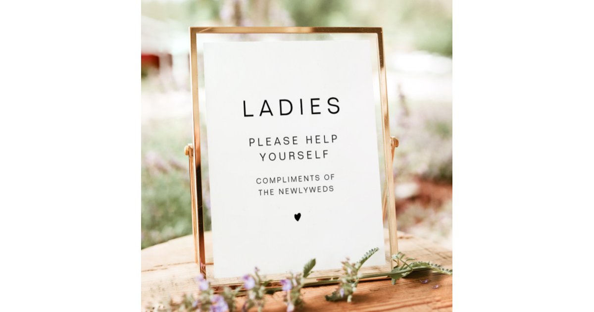 KENNEDY Modern Ladies Bathroom Toiletry Poster | Zazzle