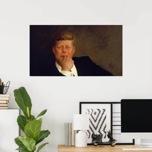 Kennedy Portrait in Biden's White House Poster | Zazzle