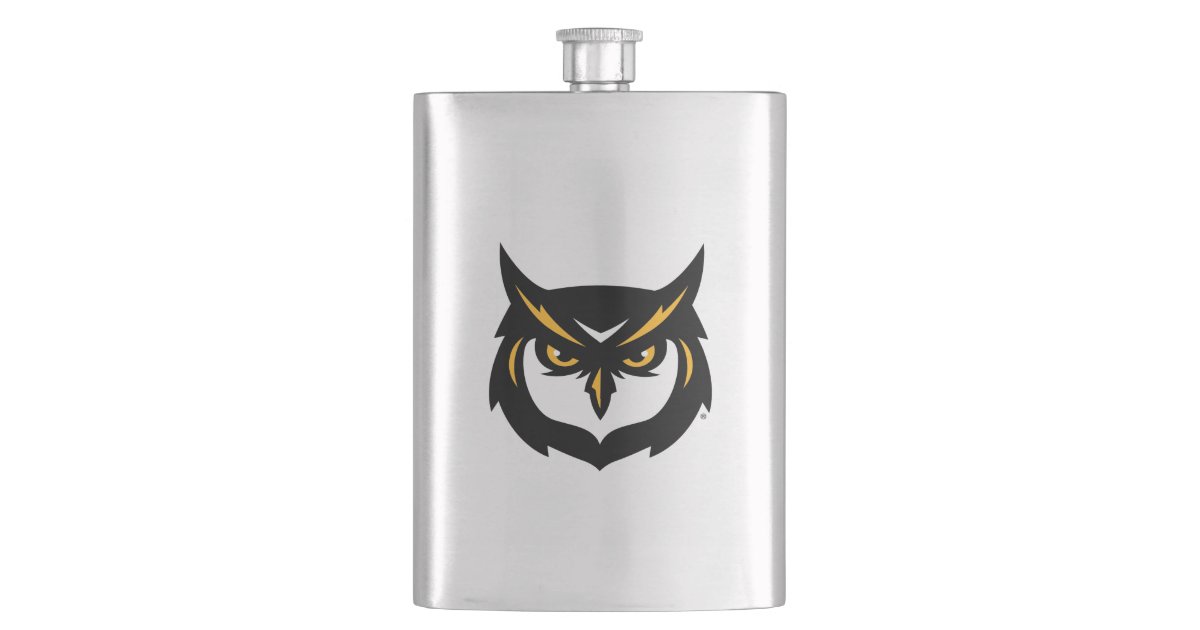 Kennesaw Owl Logo Flask | Zazzle