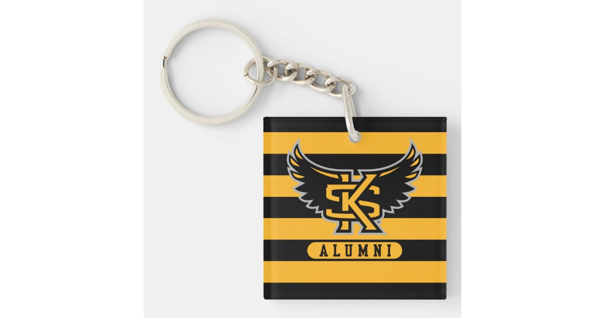 Kennesaw State University Alumni Stripes Keychain | Zazzle