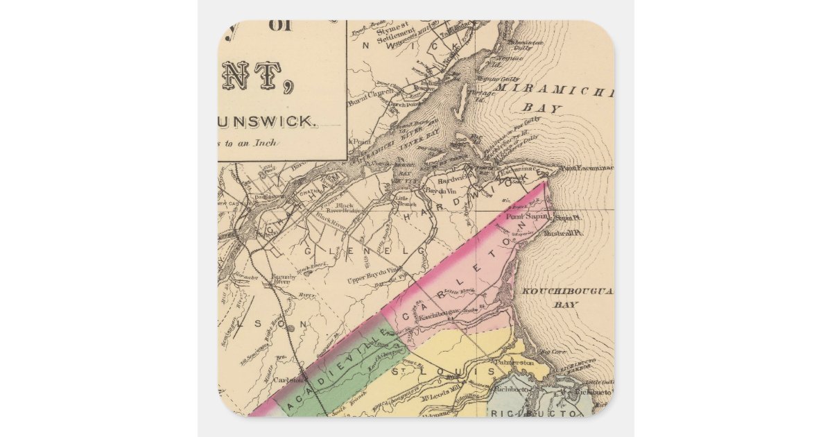 Kent Co, NB Square Sticker | Zazzle
