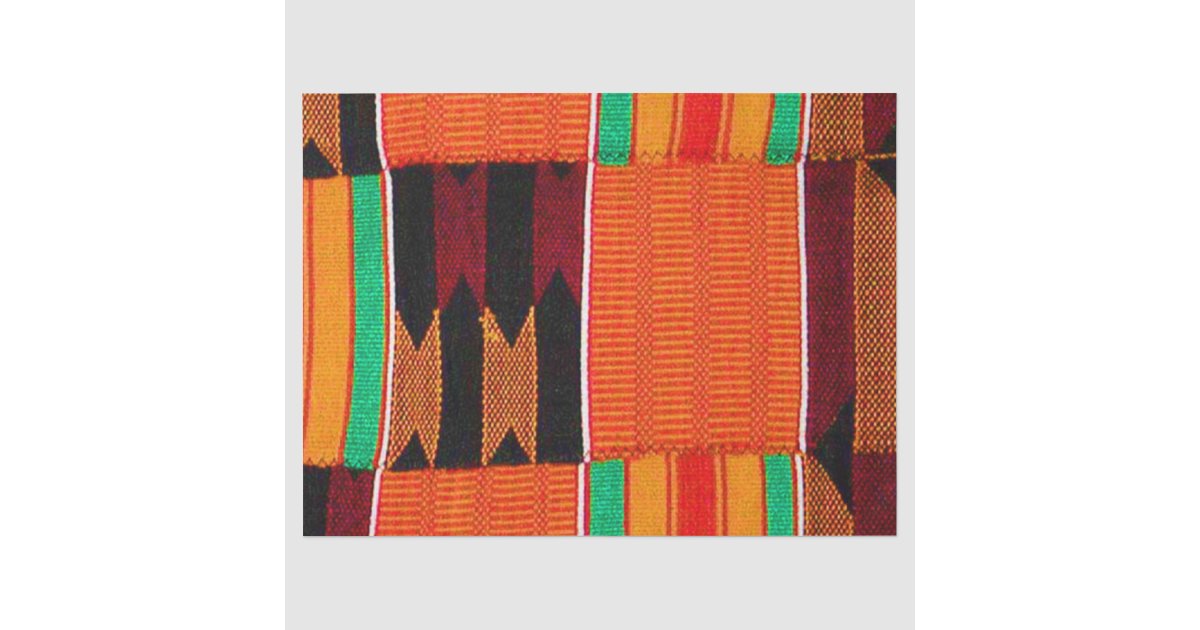 Kente Cloth Pattern Tissue Paper | Zazzle
