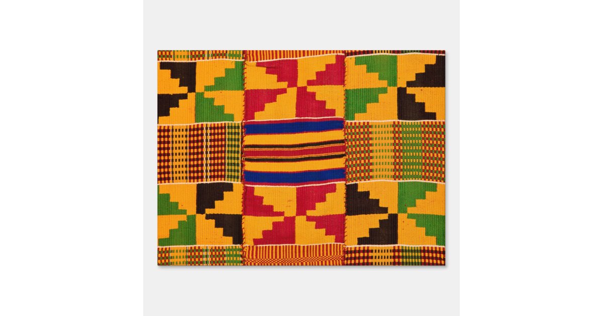 Kente Pattern Background Yard Sign | Zazzle