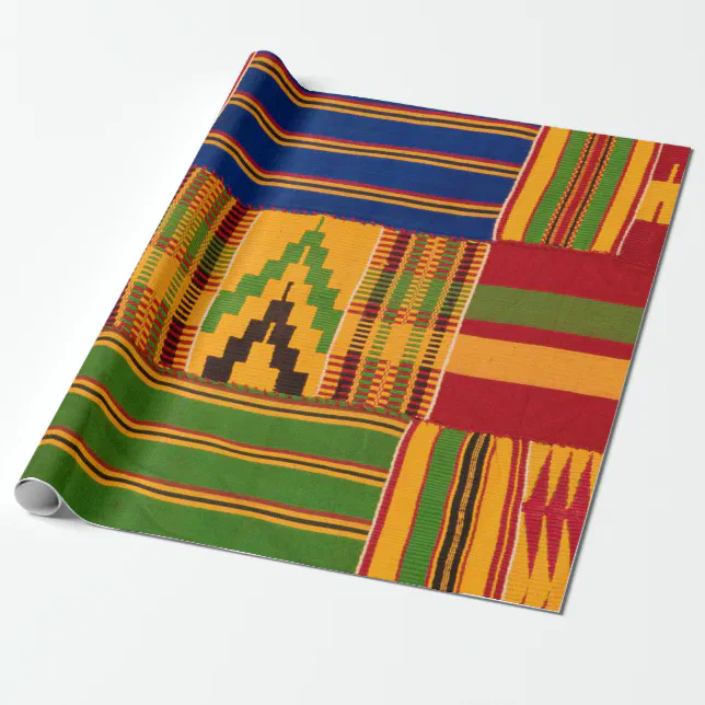 Kente Print Wrapping Paper | Zazzle