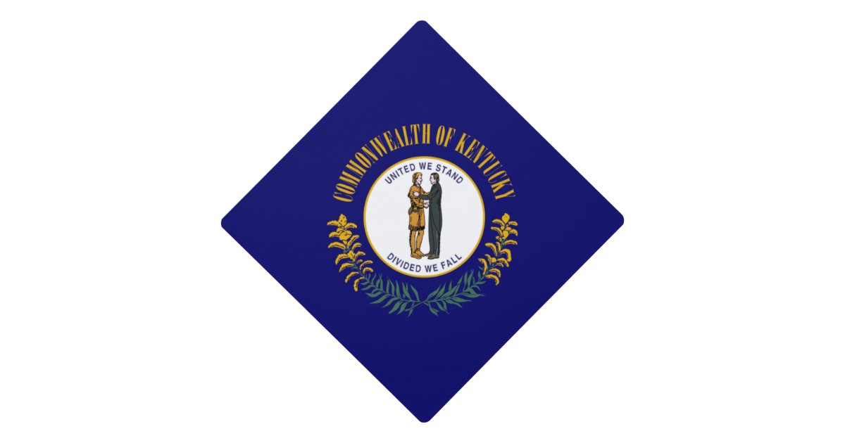 Kentucky: Bluegrass Commonwealth US State Flag Graduation Cap Topper ...